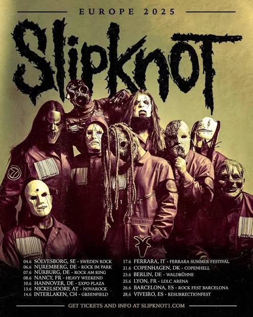 “The Slipknot Legacy Tour 2026” – Legacy Tour Corey Taylor has ...